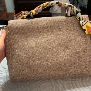 Calin collection | Bags | Calin Vegan Leather Trim Woven Body Handbag ...